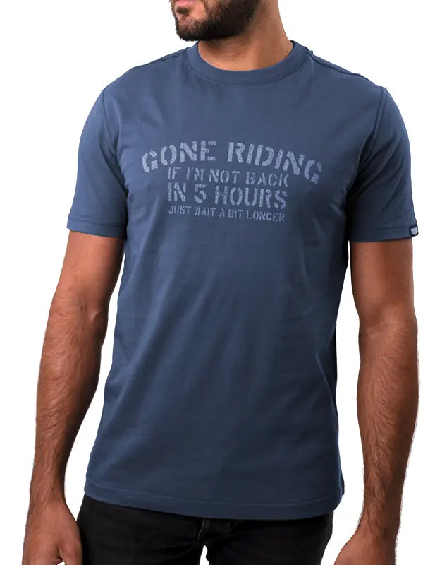Gone Riding Men's Blue Cycling T-Shirt Cycology EU – Cycology Clothing ...